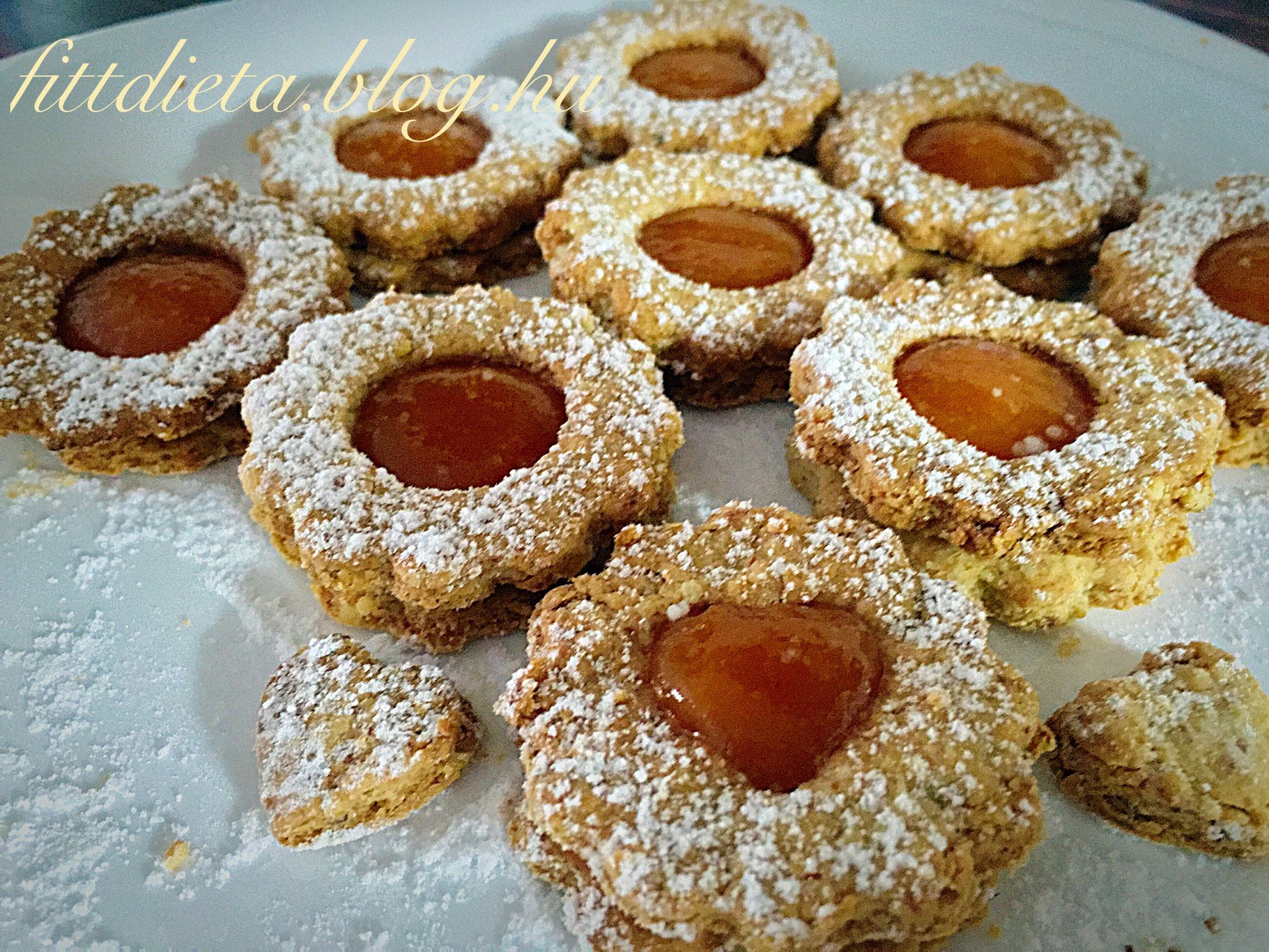 Mandulás lekváros linzer | Fittdiéta